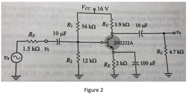 Solved 2. Determine the h-parameters for the transistor of | Chegg.com