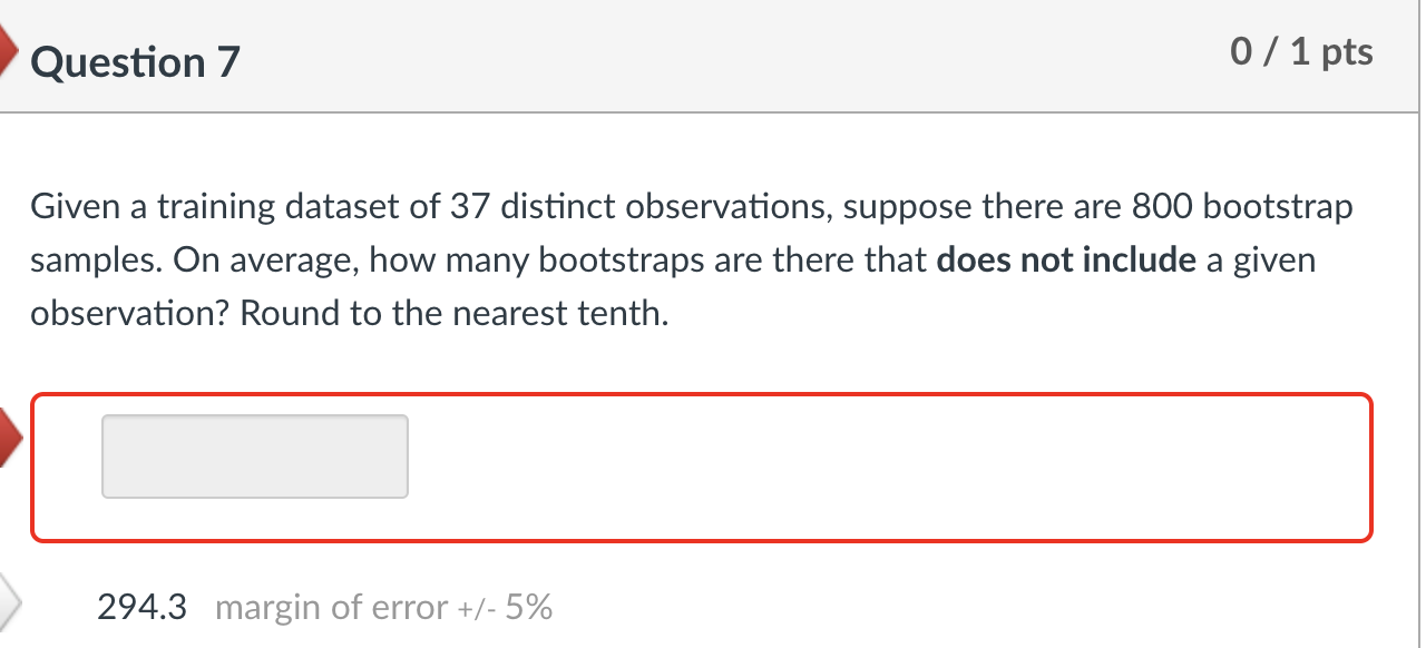 Solved Given a training dataset of 37 distinct observations, | Chegg.com
