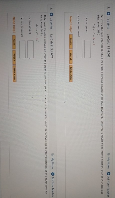 Solved 2. + -12 points LarCalc11 3.4.005. My Notes Ask Your | Chegg.com Solved 2. + -12 points LarCalc11 3.4.005. My Notes Ask Your | Chegg.com