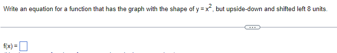 Solved Write an equation for a function that has the graph | Chegg.com