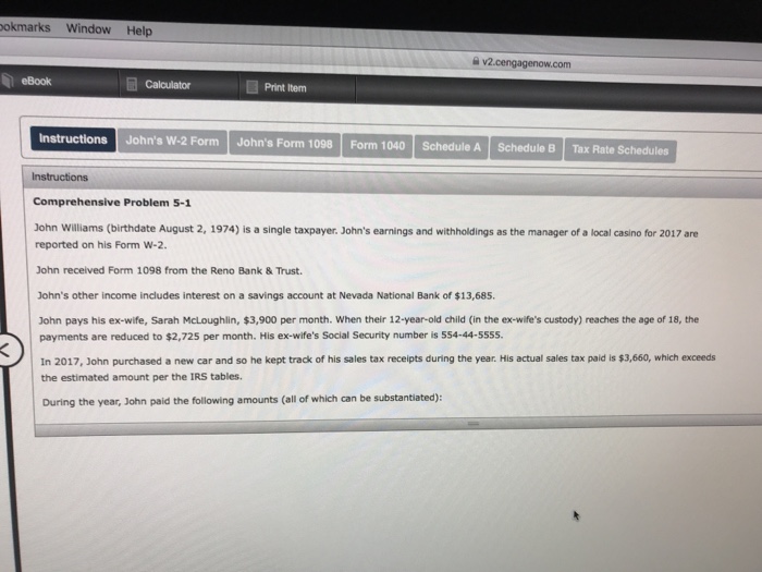 okmarks Window Help eBook 目calculator Print item | Chegg.com