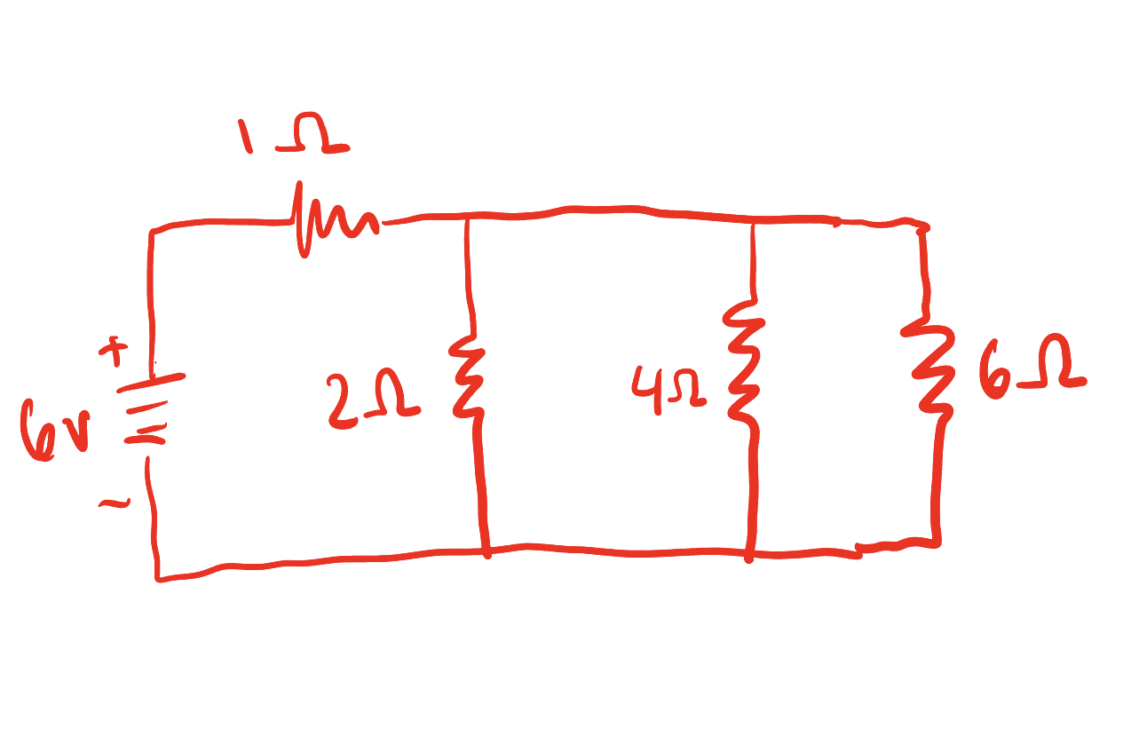Solved In The Current Above Find The Current Through The 6