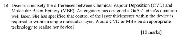 Solved b) Discuss concisely the differences between Chemical | Chegg.com