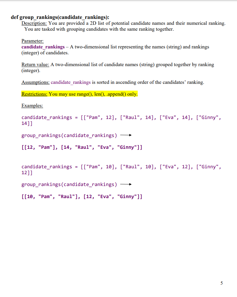 Solved Programming Language Python The Purpose Of This Chegg
