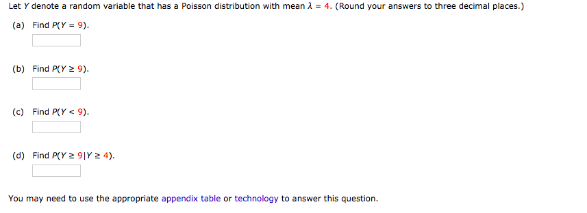 Solved Let Y denote a random variable that has a Poisson | Chegg.com
