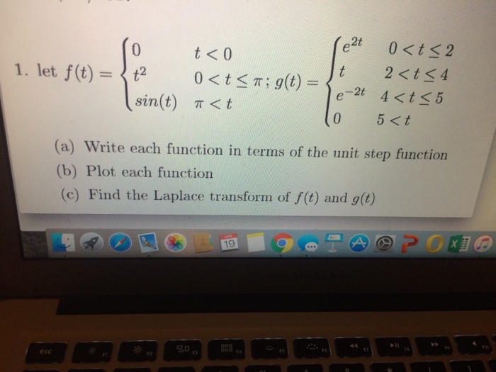 Solved Let f (t) = {0 t