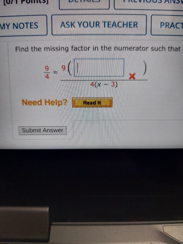 Solved Find the missing factor in the numerator such that | Chegg.com
