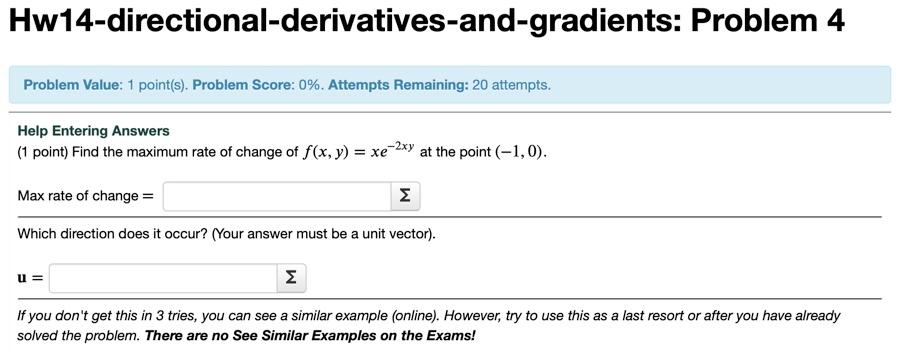 Solved Hw14-directional-derivatives-and-gradients: Problem 4 | Chegg.com