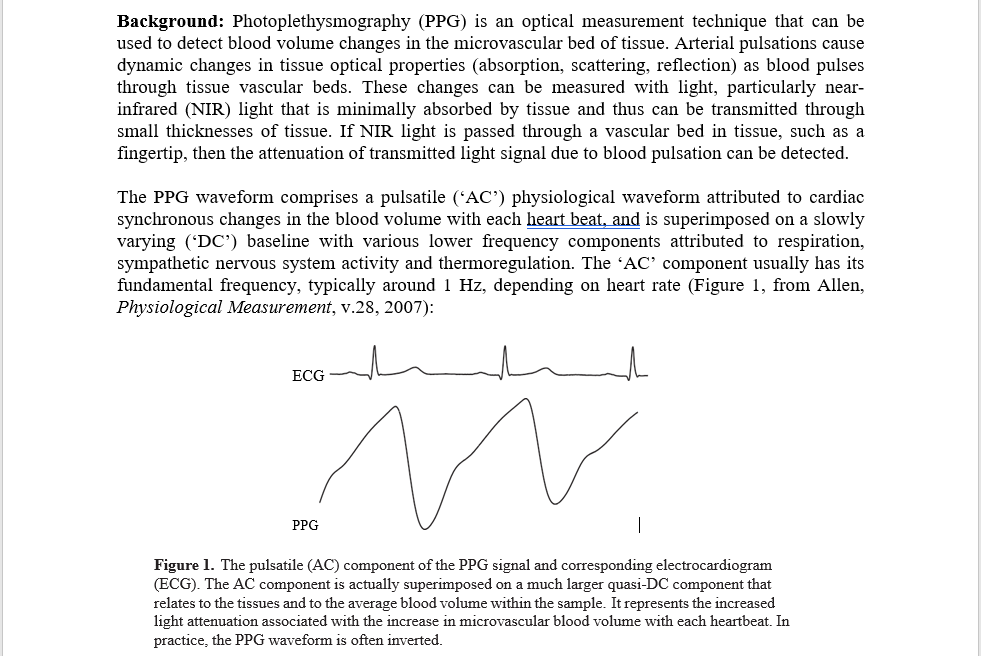 Design a simple photoplethysmograph circuit based on | Chegg.com