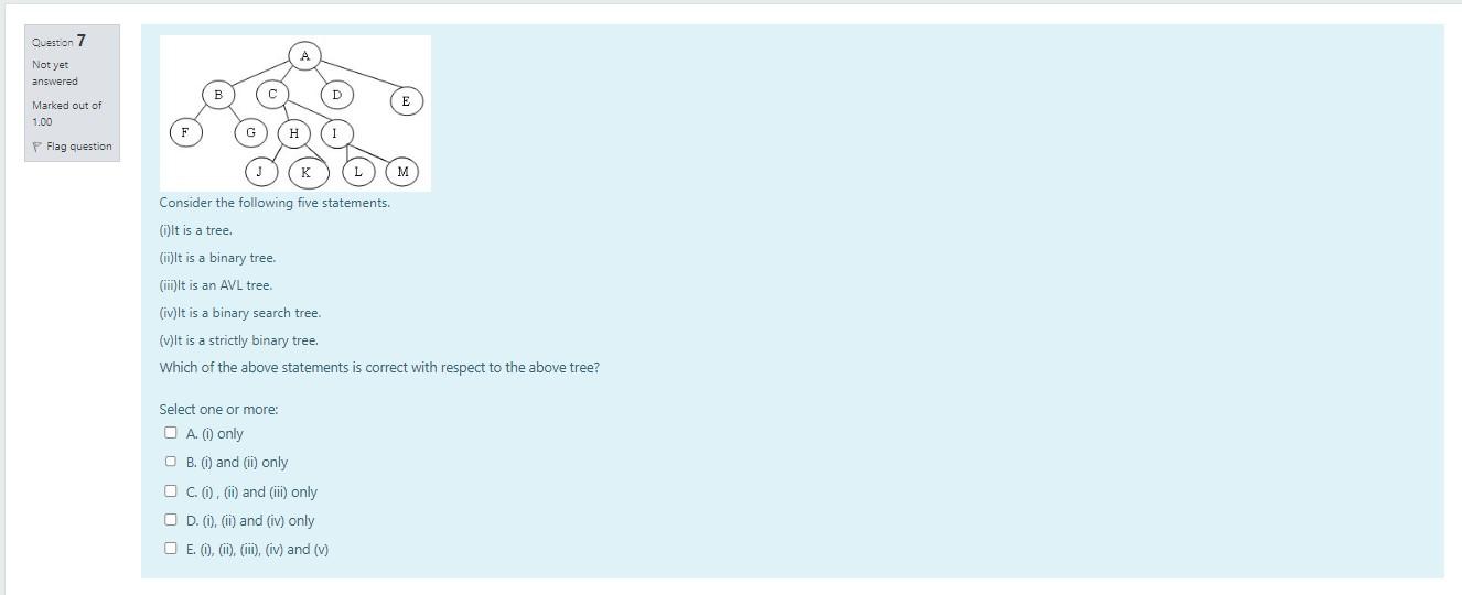 Solved Consider The Following Five Statements I It Is A