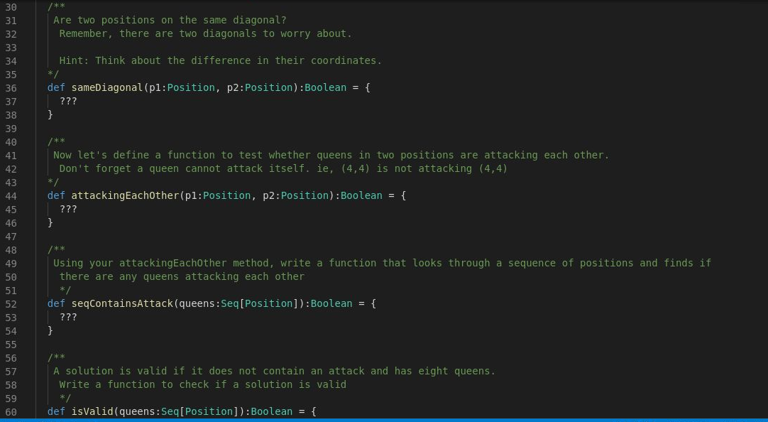 The first assignment is a set of Scala programming | Chegg.com