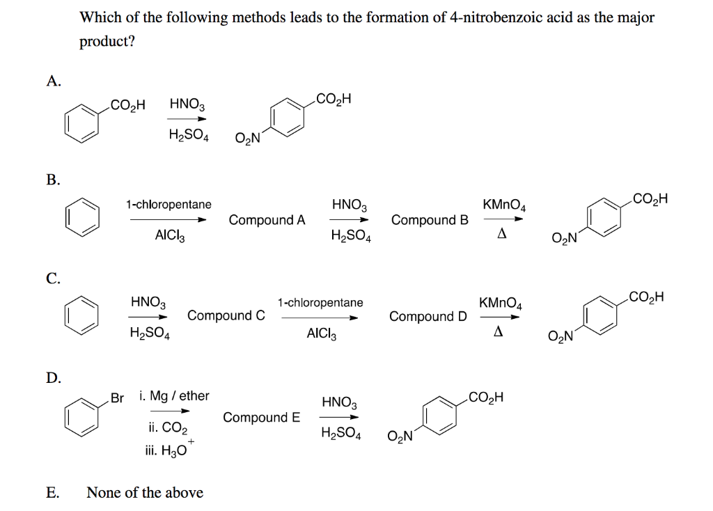 Solved Which of the following methods leads to the formation | Chegg.com