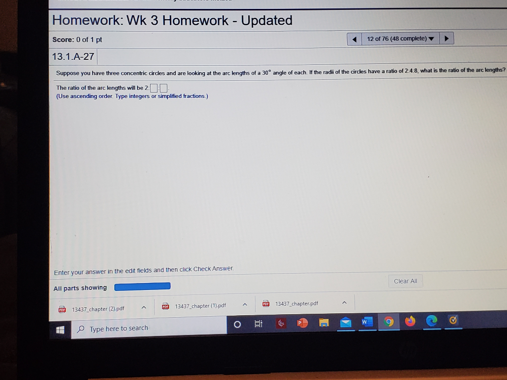 Solved Homework: Wk 3 Homework - Updated Score: 0 of 1 pt 12 | Chegg.com