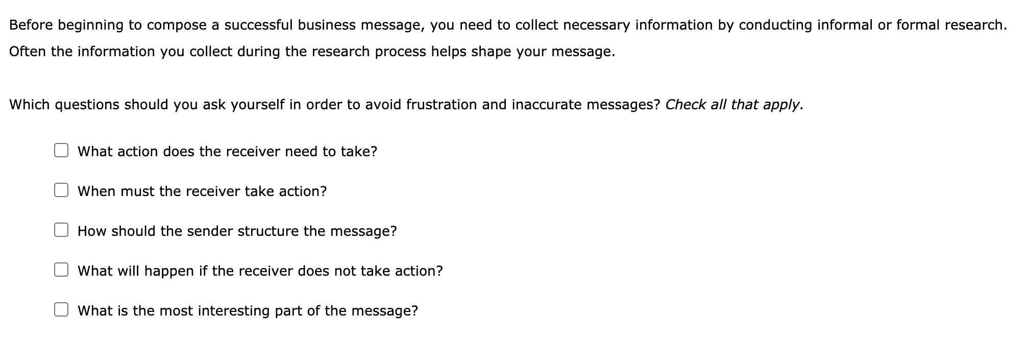 Solved Before beginning to compose a successful business | Chegg.com
