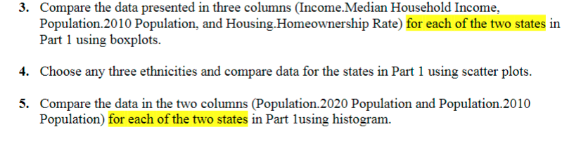 Solved The csv or excel file county_demographics (available | Chegg.com