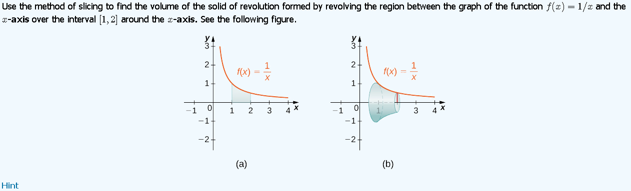 Solved Use the method of slicing to find the volume of the | Chegg.com