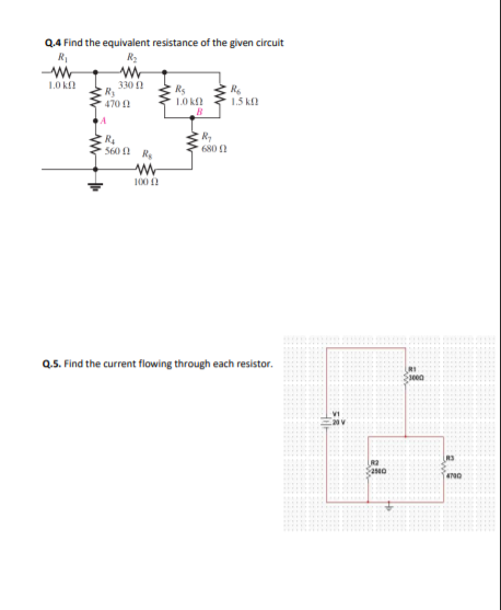 Solved ELECTRIC CIRCUITS (ELE-2114) 101 Q.1 A) Find the | Chegg.com