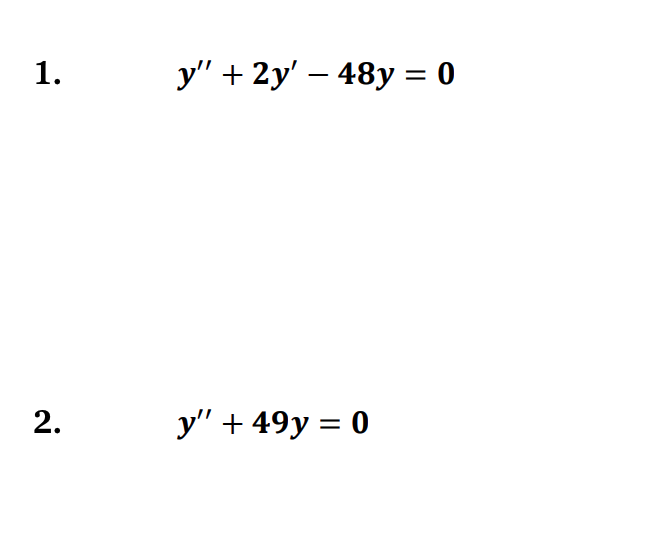 Solved Solve each equation below by identifying solution | Chegg.com