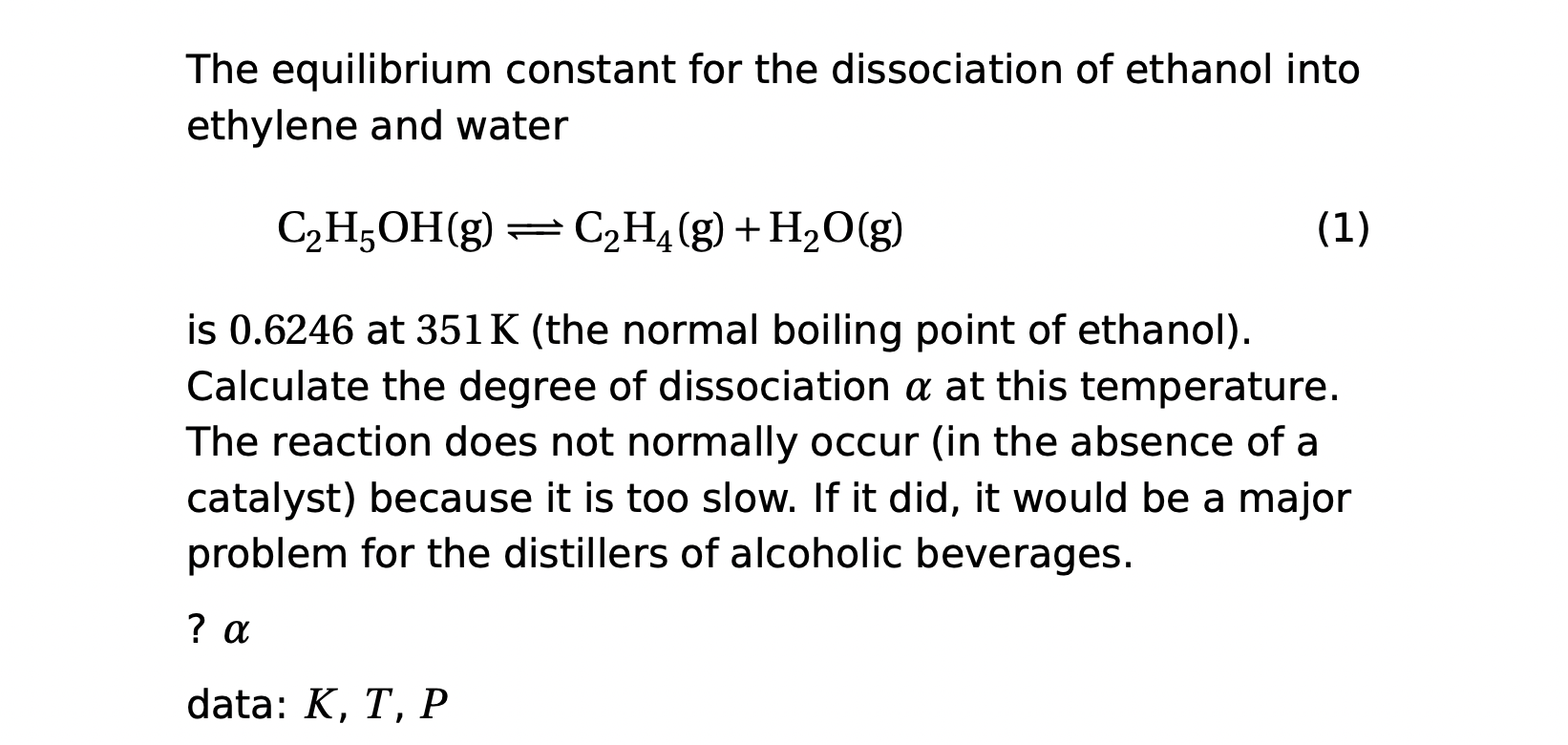 Solved The equilibrium constant for the dissociation of | Chegg.com
