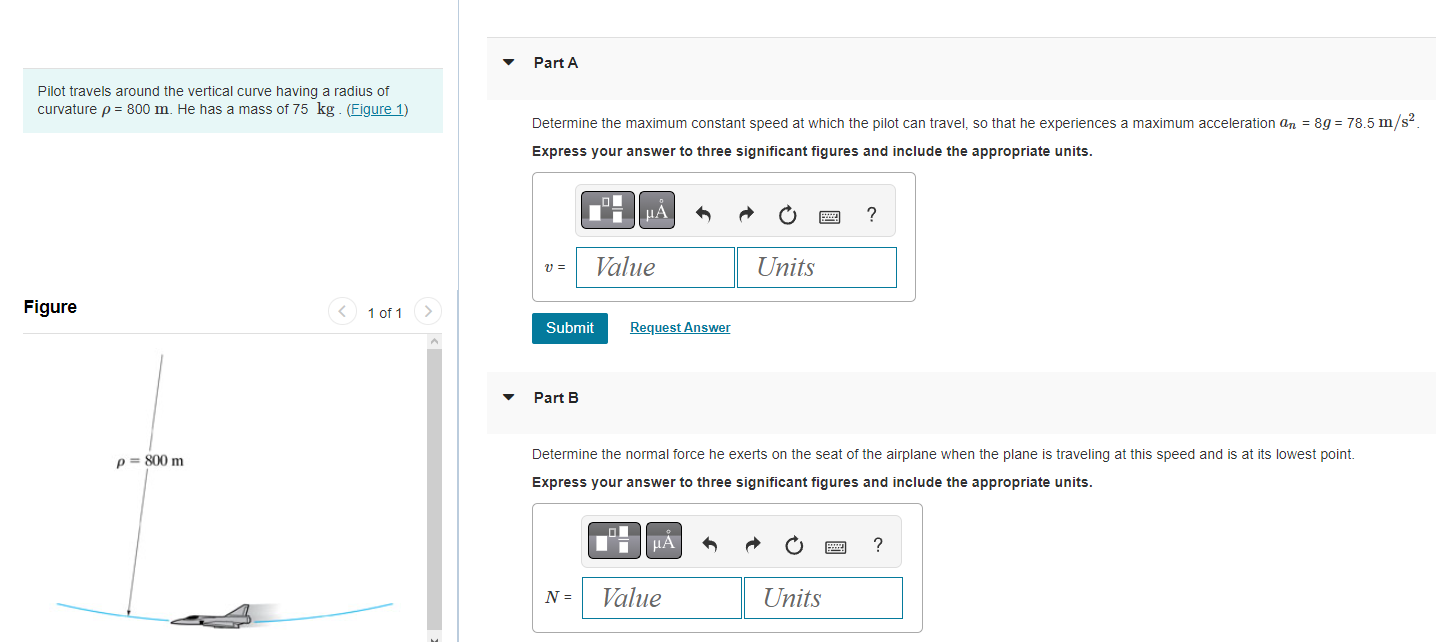 Solved Pilot travels around the vertical curve having a | Chegg.com