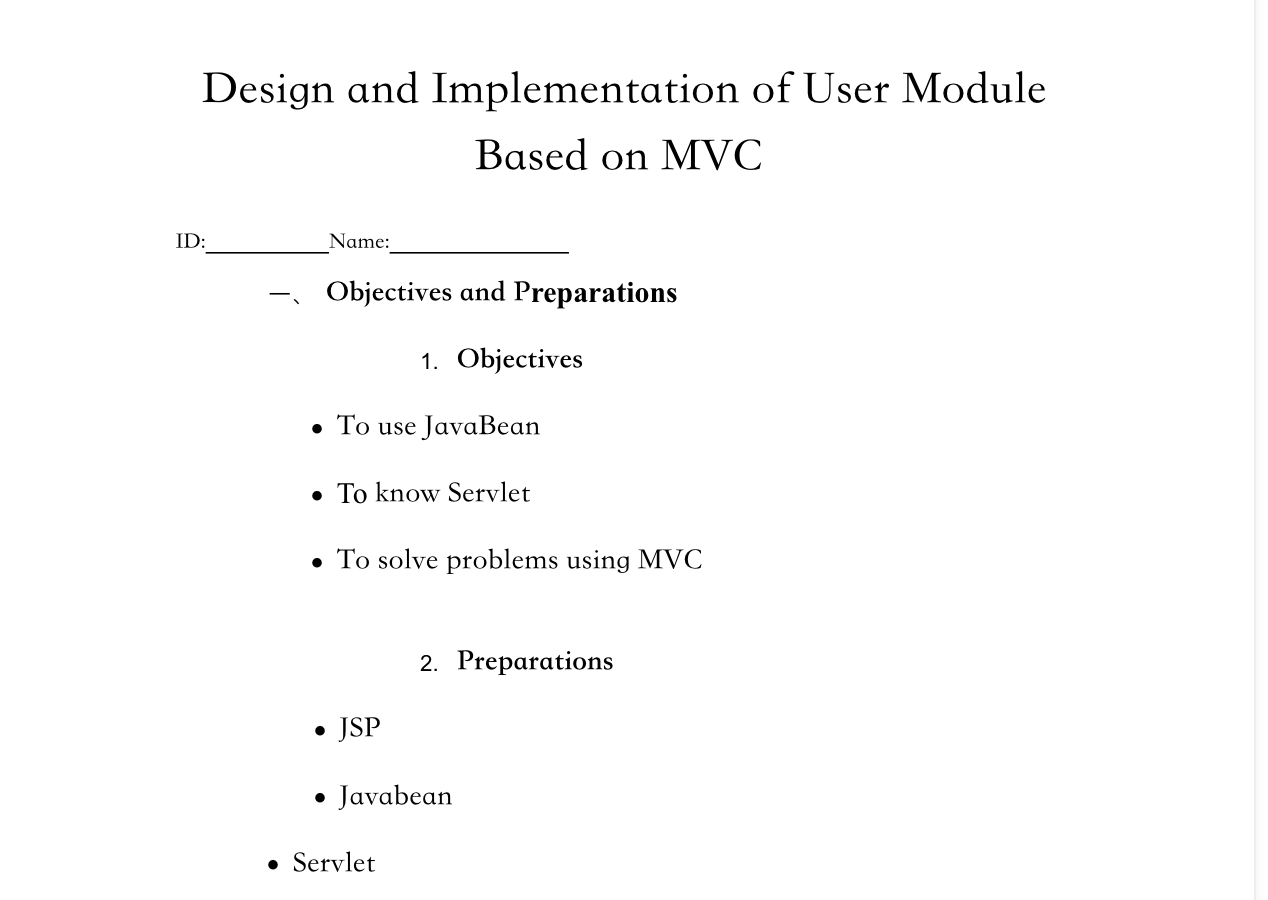 Design And Implementation Of User Module Based On