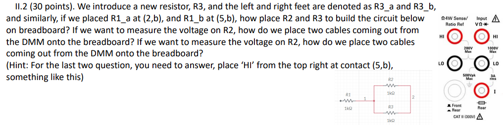 Solved II.2 (30 points). We introduce a new resistor, R3, | Chegg.com