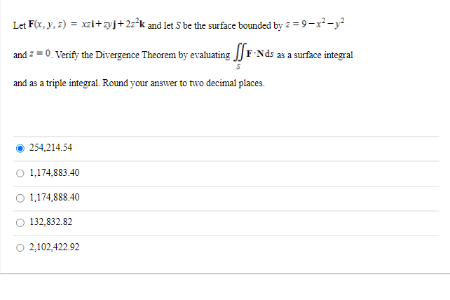 Solved Let F(x,y,z)=xzi+zyj+2z2k ﻿and let S ﻿be the surface | Chegg.com