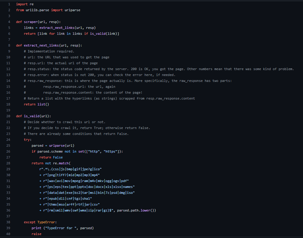 Solved 1 import re from urilib.parse import urlparse 2 3 4 4 | Chegg.com