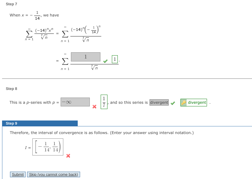Solved We know that limn→∞n+1n= Therefore, limn→∞7n+1n= Step | Chegg.com