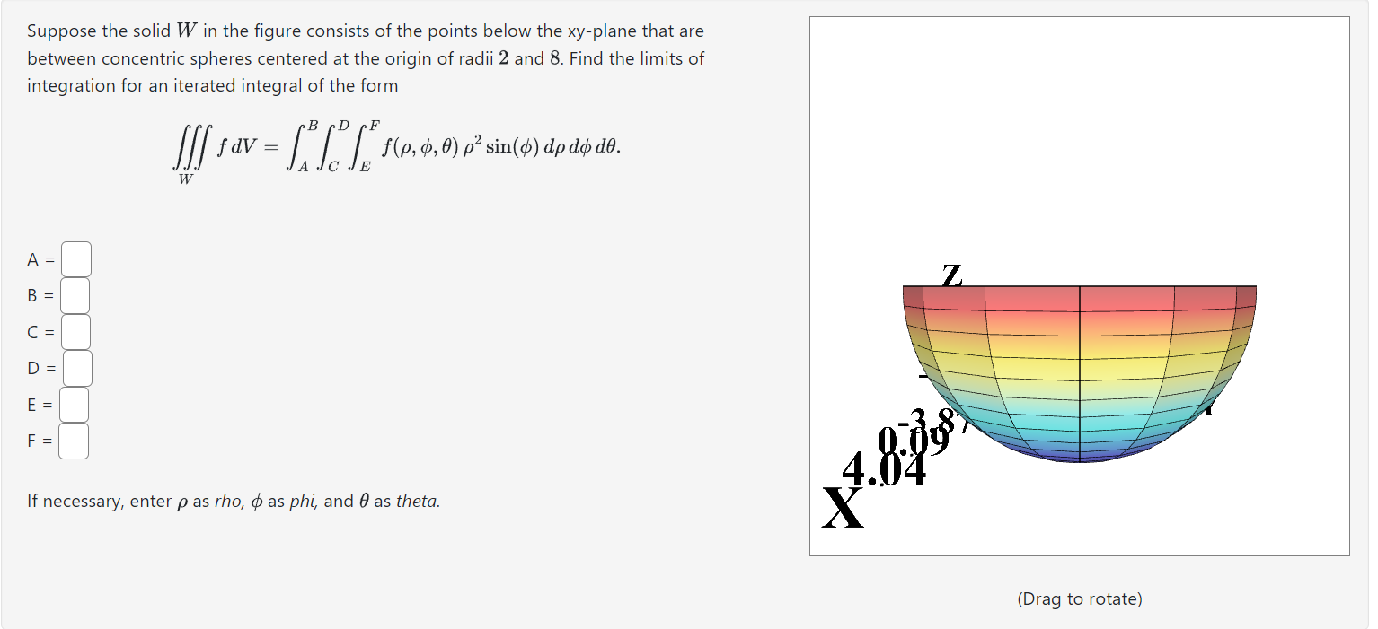 Solved Suppose the solid W ﻿in the figure consists of the | Chegg.com