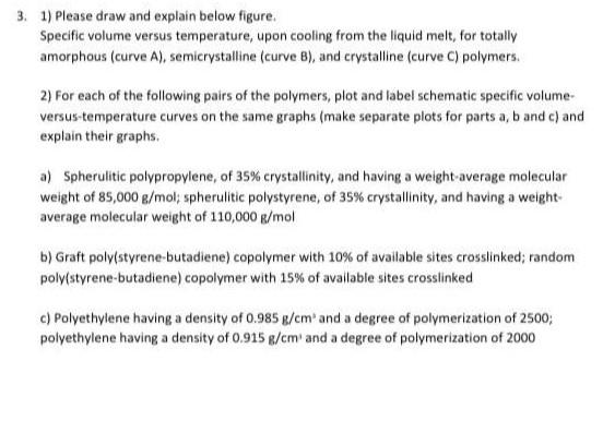 Solved 3. 1) Please draw and explain below figure. Specific | Chegg.com