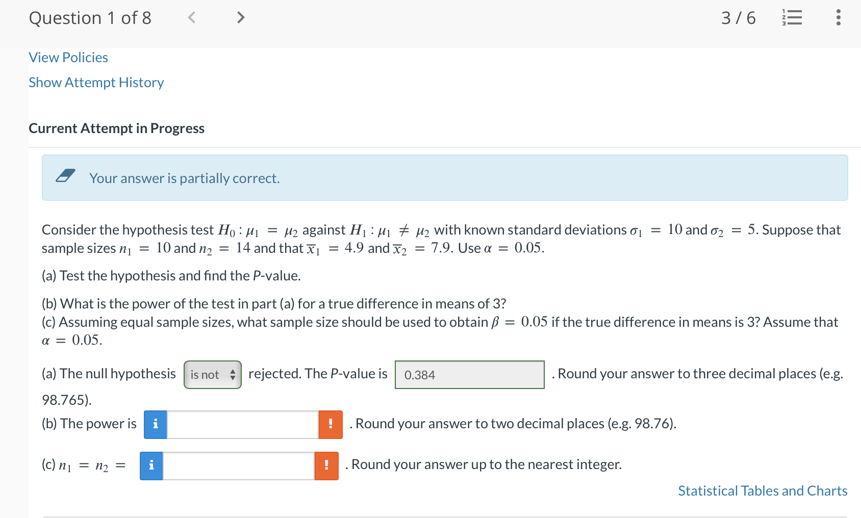 Solved Your answer is partially correct. Consider the | Chegg.com