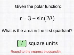 Solved Given the polar function: r=3−sin(2θ) What is the | Chegg.com