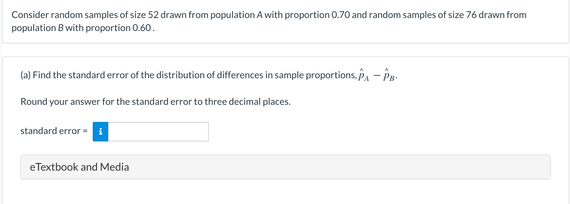 Solved Consider random samples of size 52 drawn from | Chegg.com