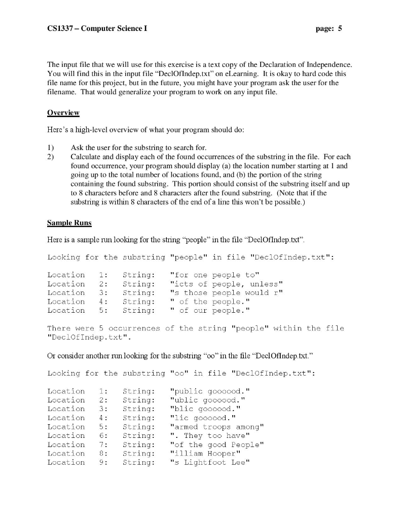 Solved Computer Science I CS1337 Assignment #5- Modes and | Chegg.com