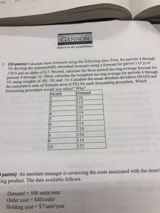 Solved 4560 Believe in the possibilities (10 points) | Chegg.com