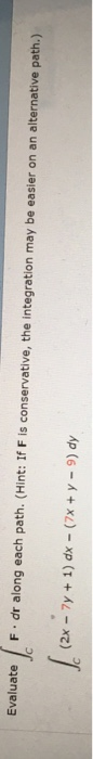 Solved Evaluate F dr along each path. (Hint: If F is | Chegg.com