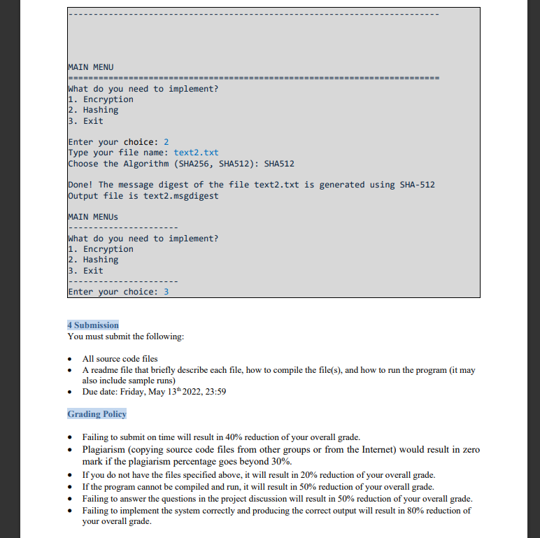 Solved CS433 - Computer Security Class Project 1 Project | Chegg.com