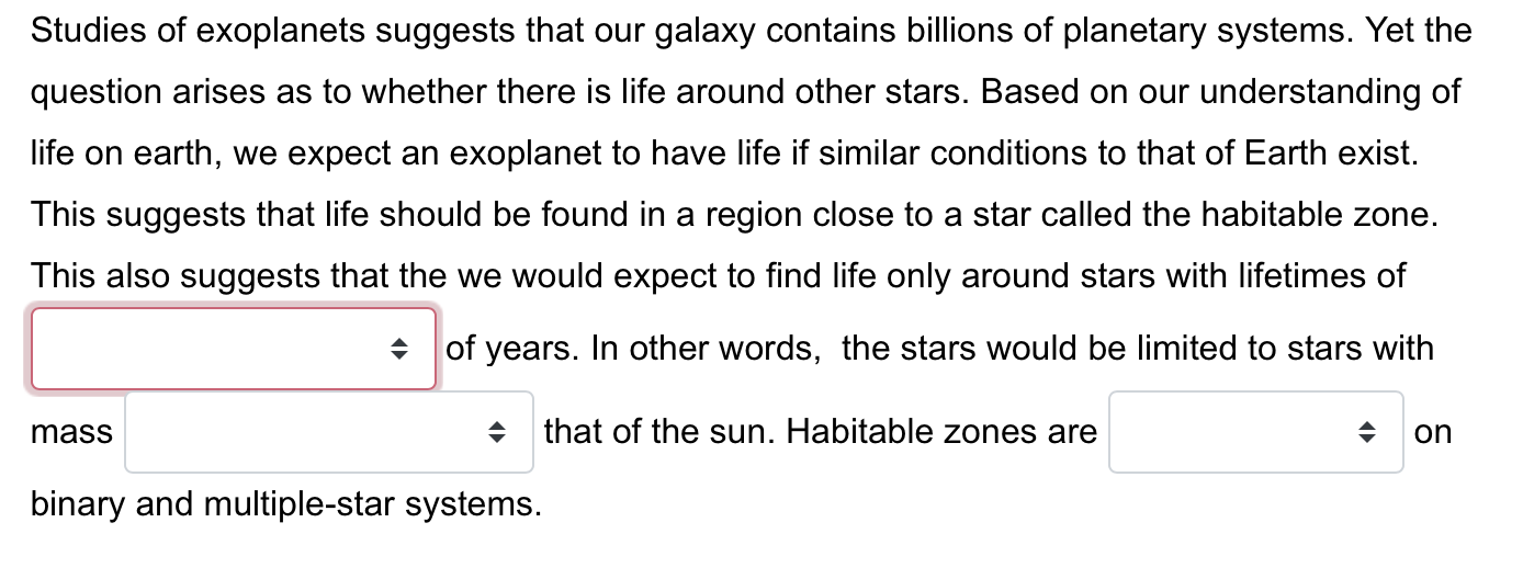Solved Studies of exoplanets suggests that our galaxy | Chegg.com