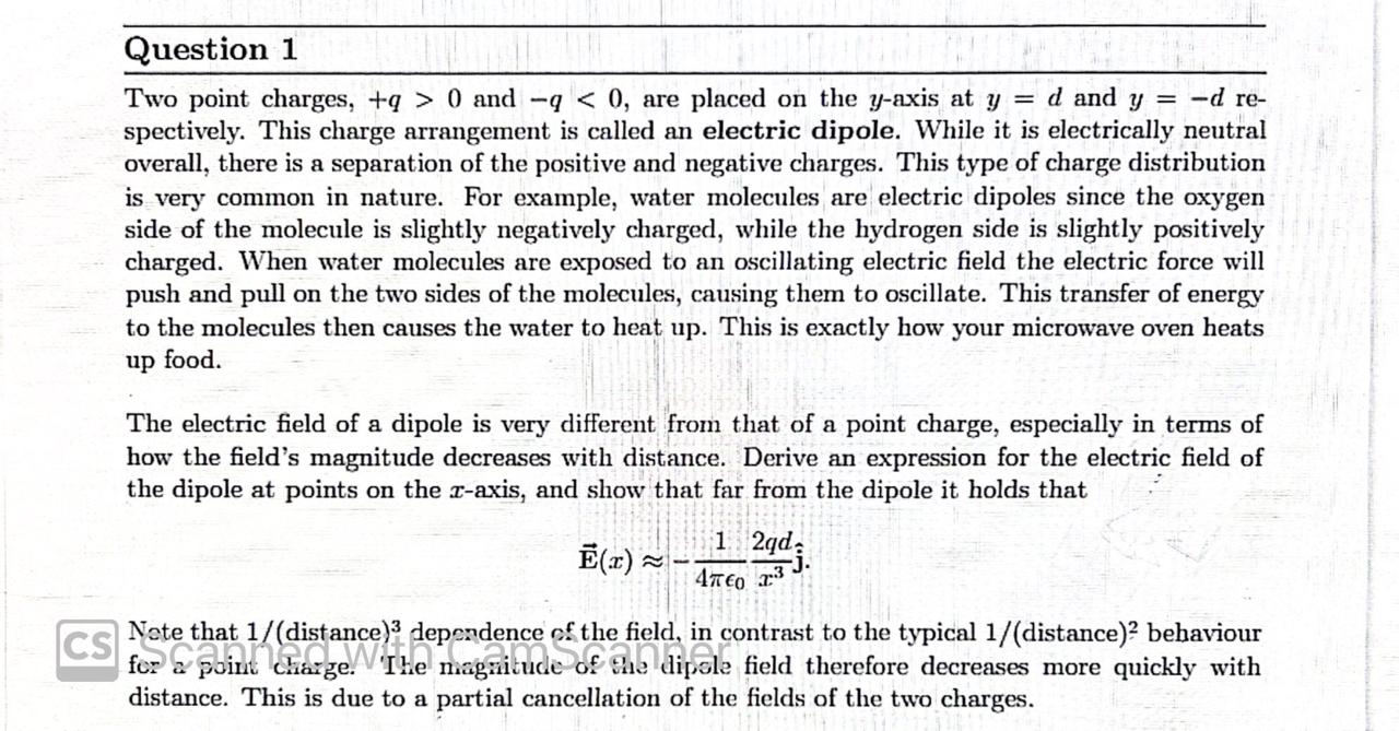 Solved Question 1 ﻿Question 2Two identical point charges, | Chegg.com
