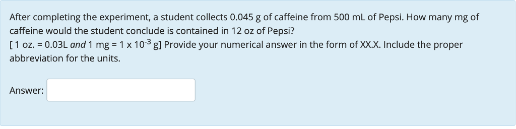 Solved After completing the experiment, a student collects | Chegg.com