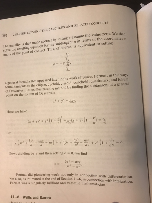 Solved 2. Use Fermat's method for computing tangents | Chegg.com