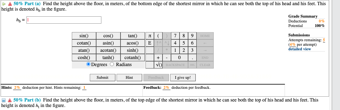 Solved (5\%) Problem 2: A man stands in front of a vertical | Chegg.com