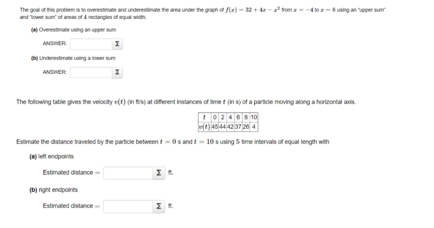 Solved The goal of this problem is to overestimate and | Chegg.com