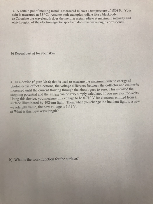 Solved Chapter 29 And 30 Physics 122 Homework Problems Name 6180