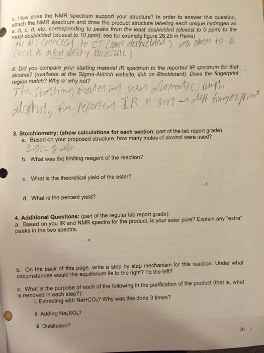 Solved LABORATORY REPORT: MACROSCALE PREPARATION OF A C-4 or | Chegg.com