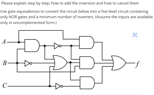 Solved Please explain step by step; how to add the inversion | Chegg.com