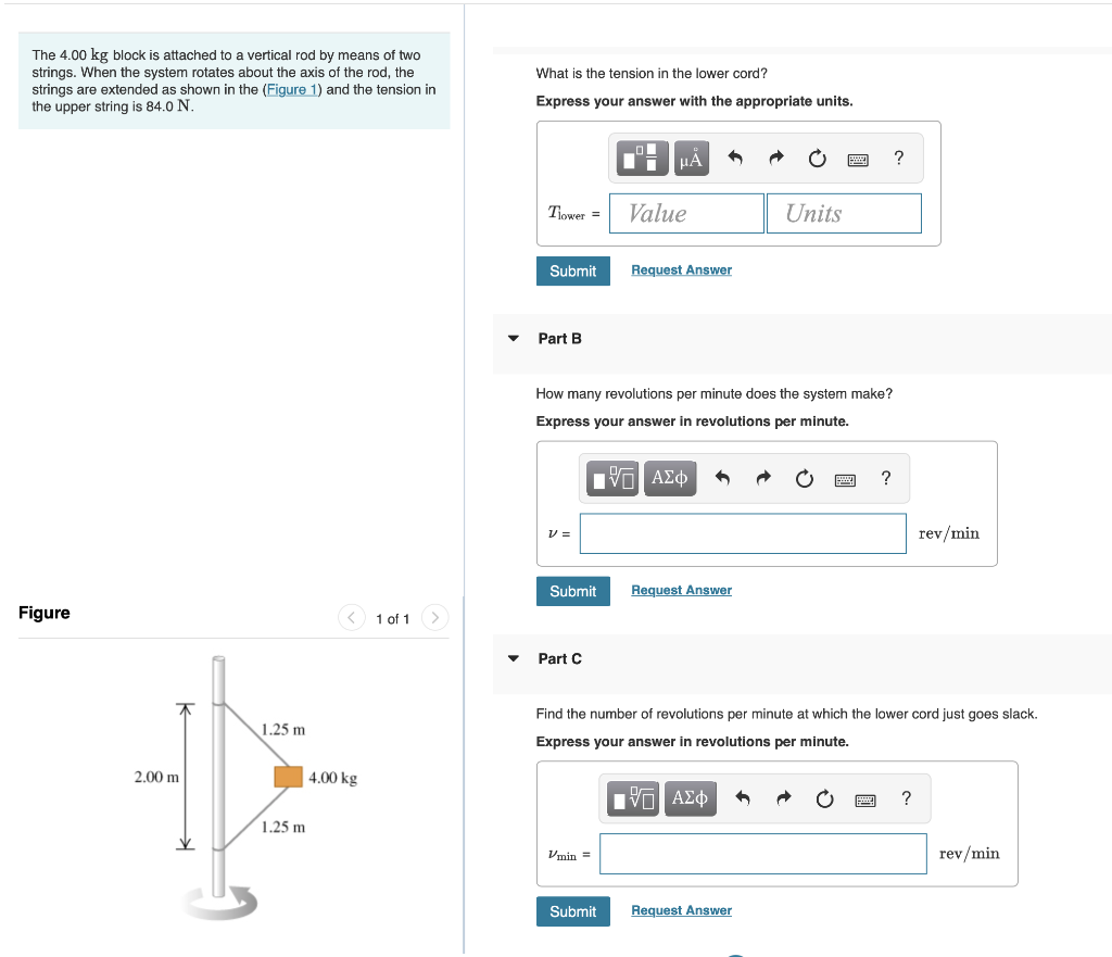 Solved The 4.00 kg block is attached to a vertical rod by | Chegg.com