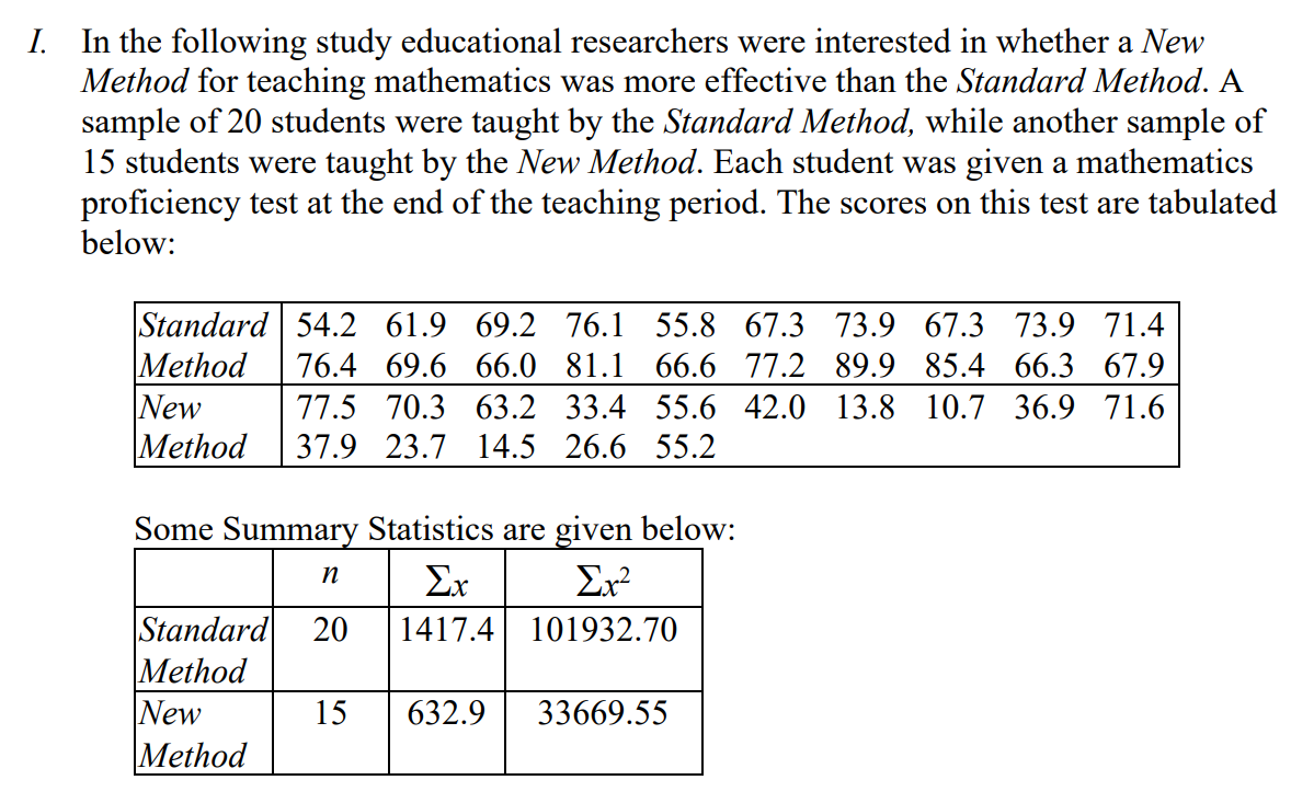 Solved In the following study educational researchers were | Chegg.com