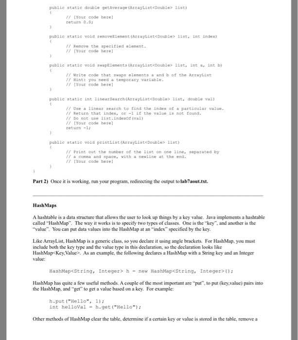 Solved Java arrays have a significant shortcoming. They | Chegg.com